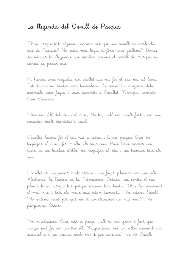 Conte conill pasqua | PDF