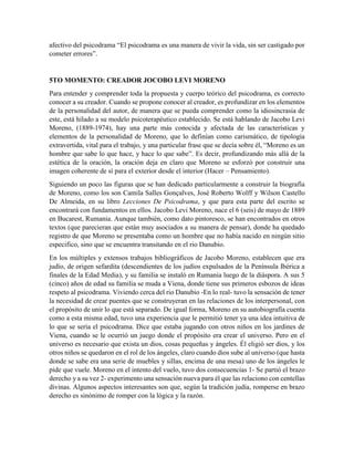 CONTEDINO DE PSICODRAMA de una materia impartida | DOCX