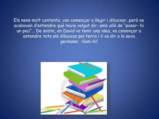 Conte en david, la laura i el caga tió | PPT