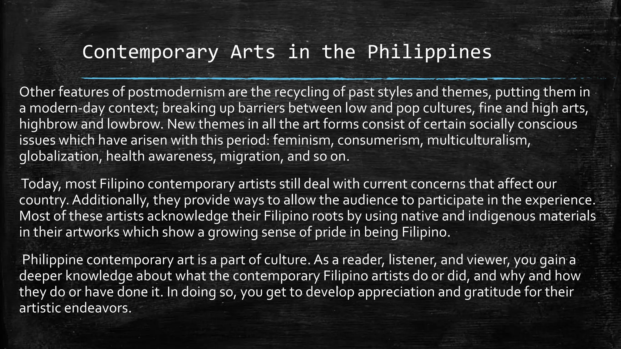 Philippine Contemporary Arts of the 21st Century | PPTX