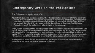 Philippine Contemporary Arts of the 21st Century | PPTX