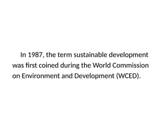 Contemporary world subject: Toward a Sustainable World | PPTX