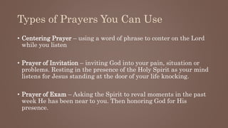 Contemplative prayer - March | PPT