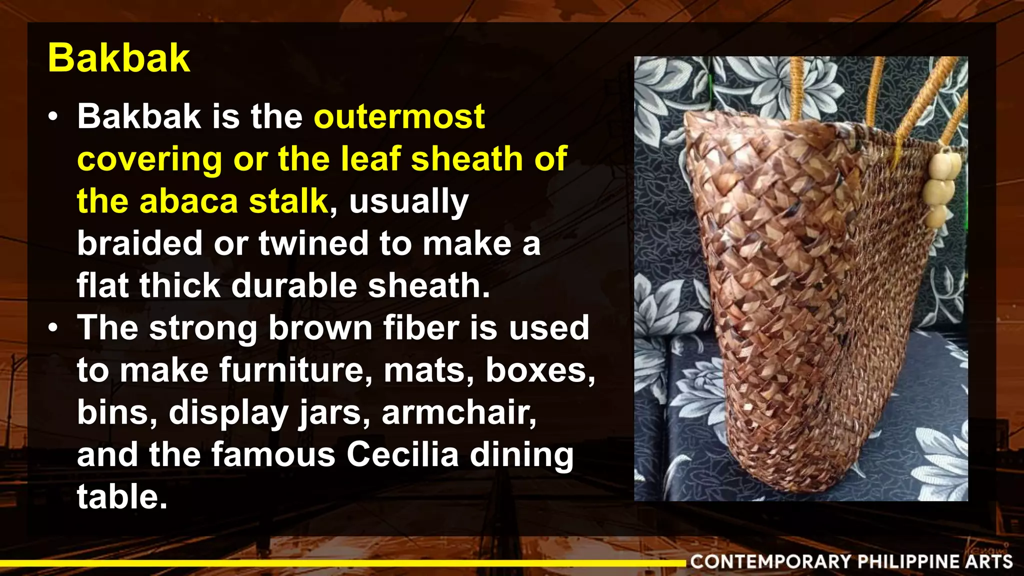 Contemporary Philippine Arts from the Regions - Local Materials | PPTX