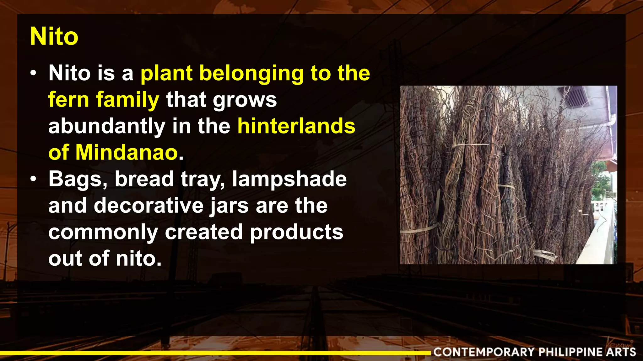 Contemporary Philippine Arts from the Regions - Local Materials | PPTX