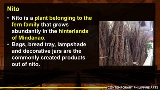 Contemporary Philippine Arts from the Regions - Local Materials | PPTX