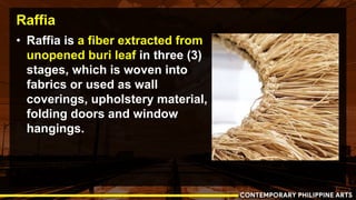 Contemporary Philippine Arts from the Regions - Local Materials | PPTX