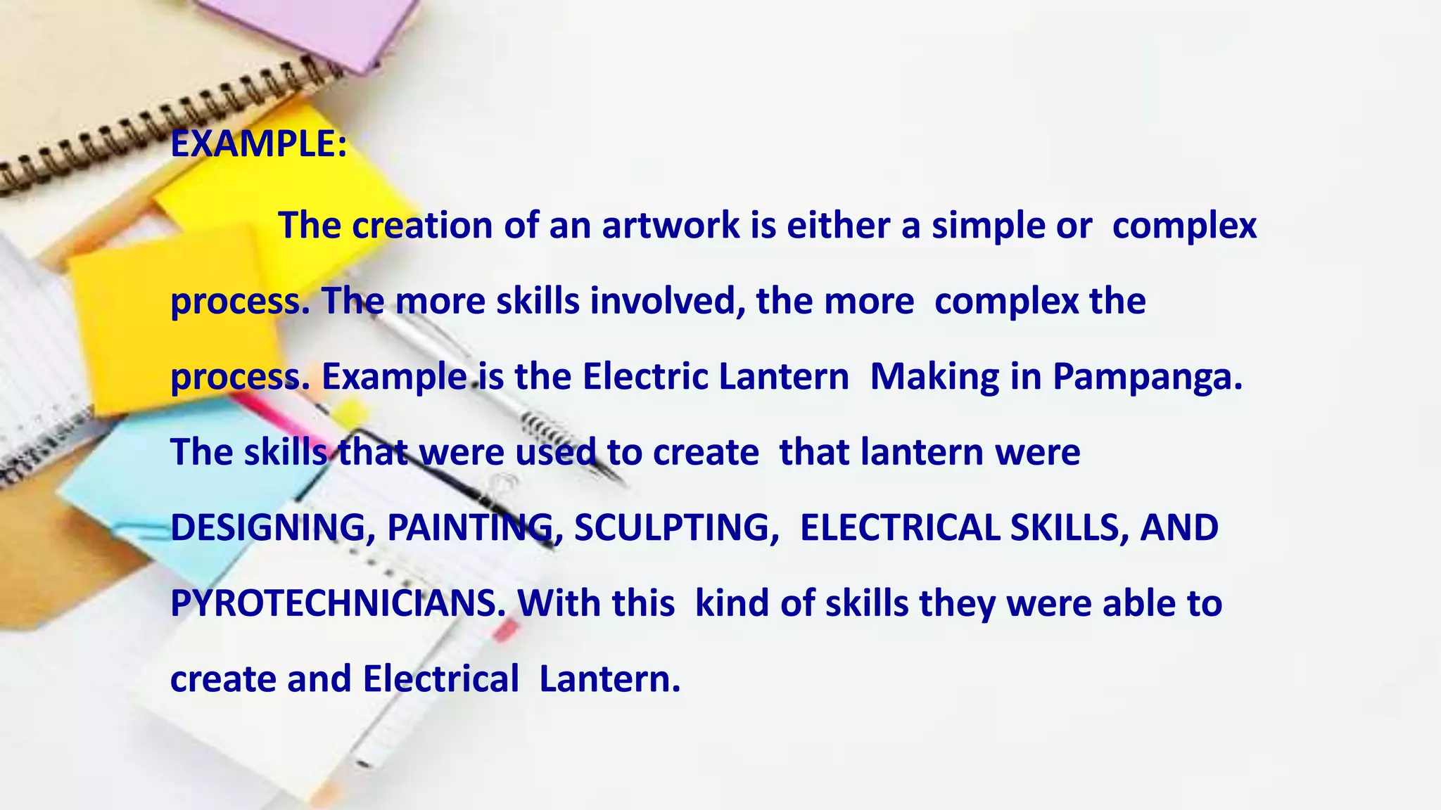 Contemporary Arts Production | PPTX