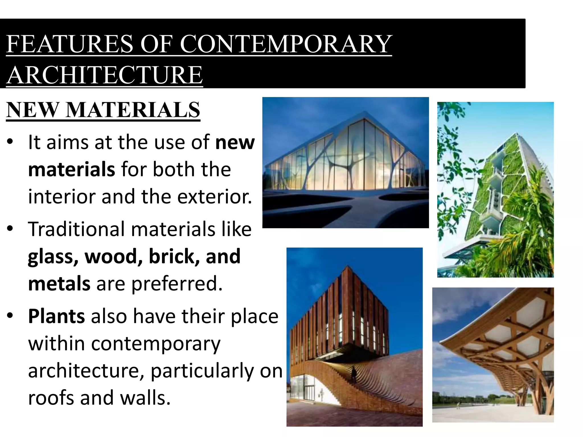 Contemporary architecture | PPTX