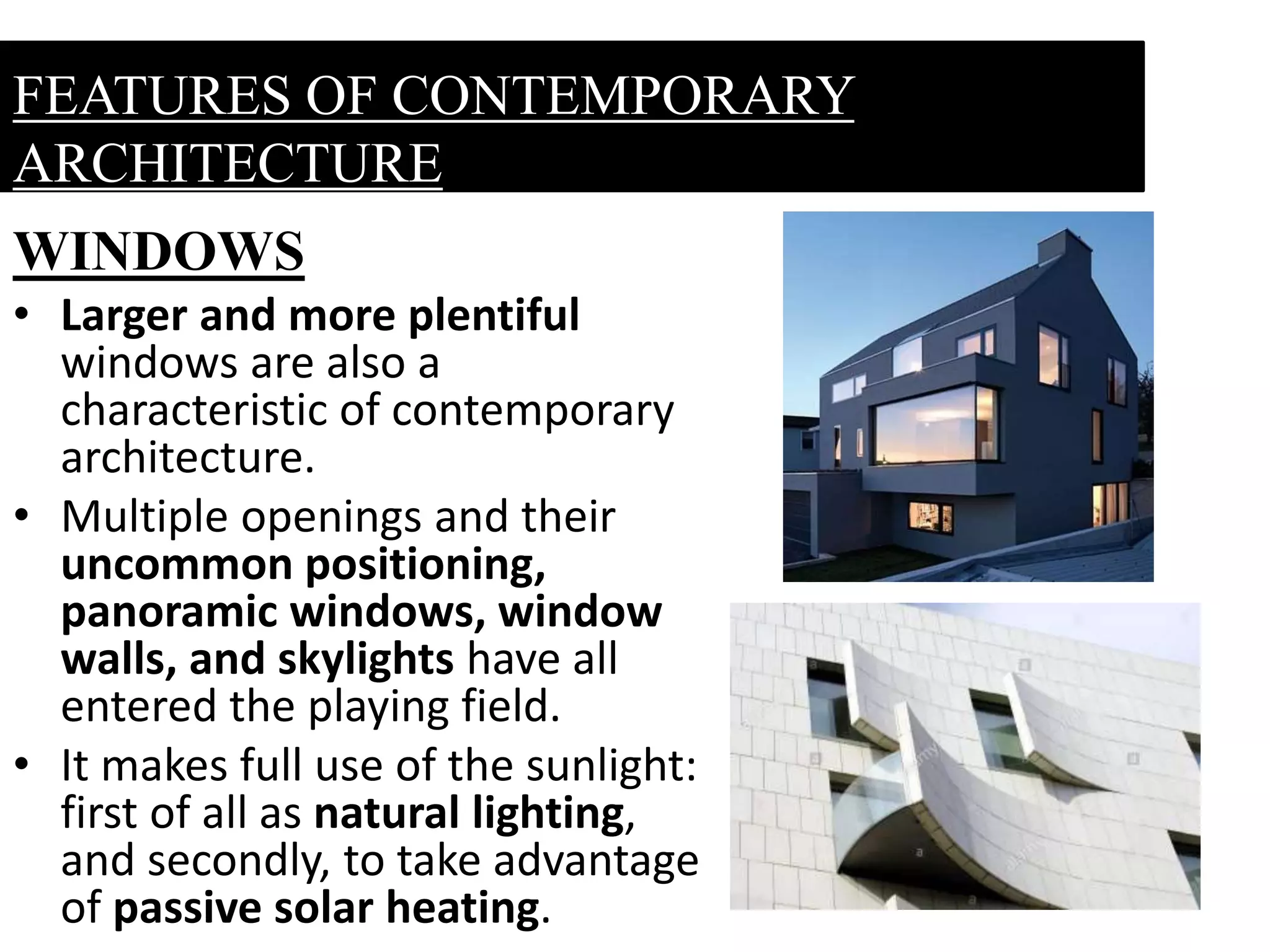 Contemporary architecture | PPTX
