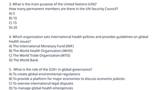 CONTEMPORARY-GLOBAL-GOVERNANCE.contemporary world | PPTX