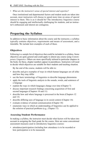 Contemporary Linguistics 6th Edition OGrady Solutions Manual | PDF