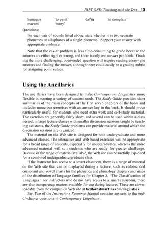 Contemporary Linguistics 6th Edition OGrady Solutions Manual | PDF