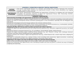 Strengthened Senior High School Curriculum: Contemporary Literature 2 ...