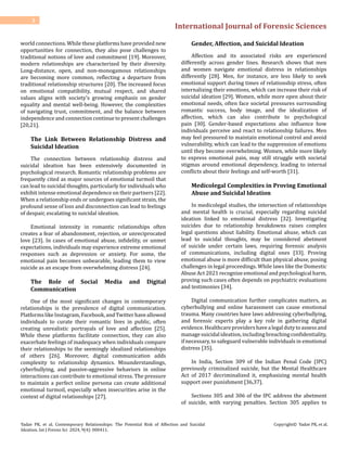 Contemporary Relationships: The Potential Risk of Affection and ...