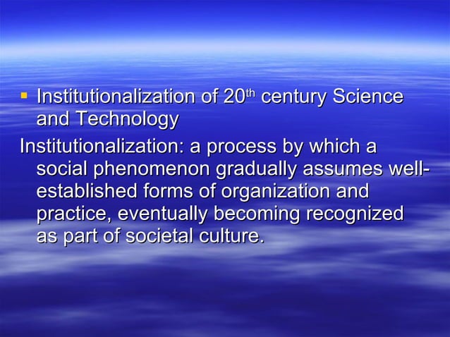 Contemporary Science And Technology | PPT