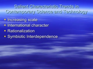Contemporary Science And Technology | PPT