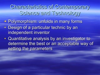 Contemporary Science And Technology | PPT