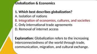 CONTEMPORARY-WORLD Review about Globalization | PPTX