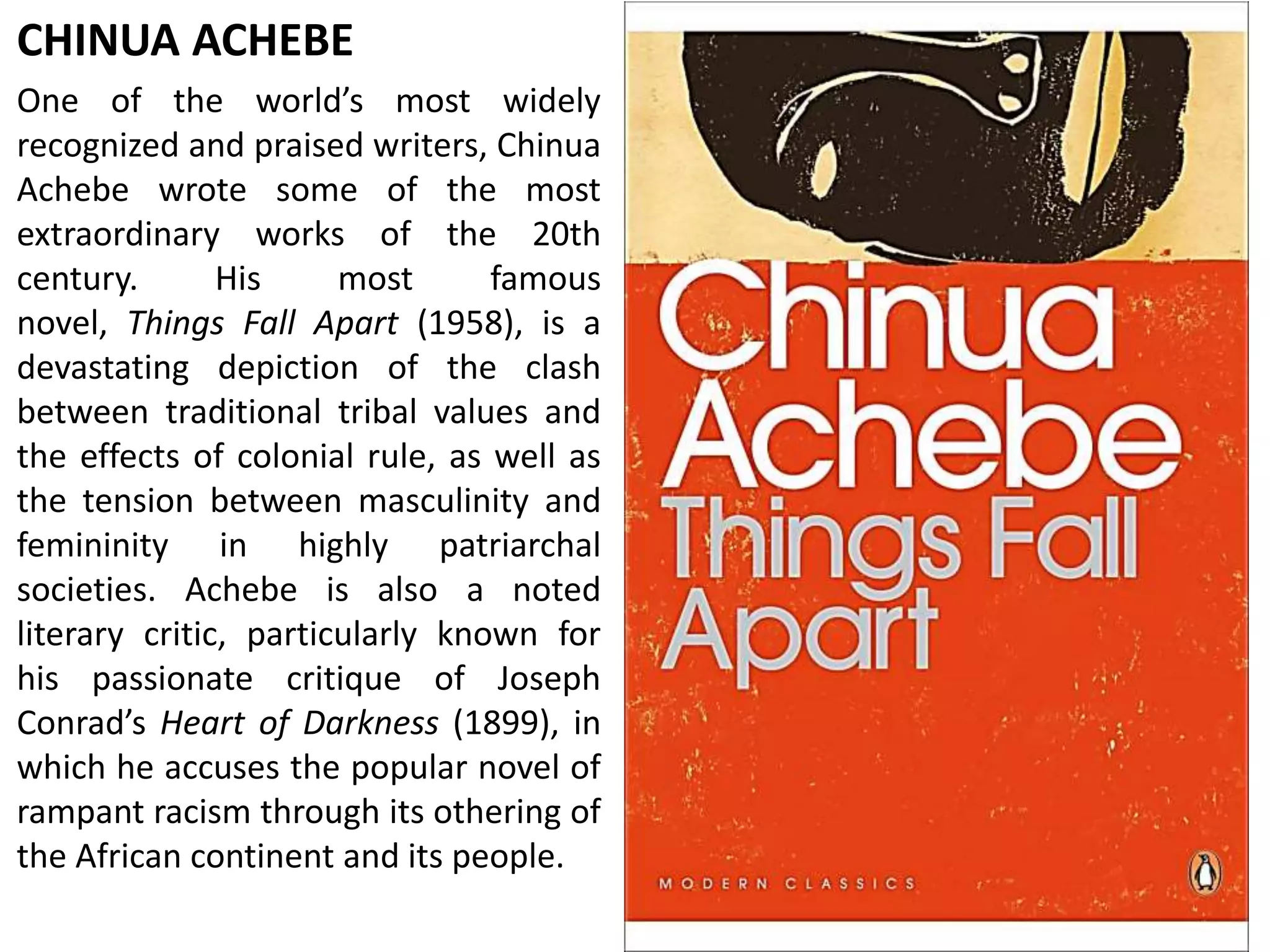 Contemporary African Writers with their write-ups | PPTX