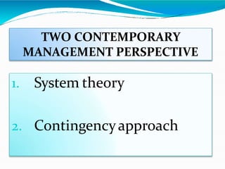 Management trends and system theory of Management | PPT