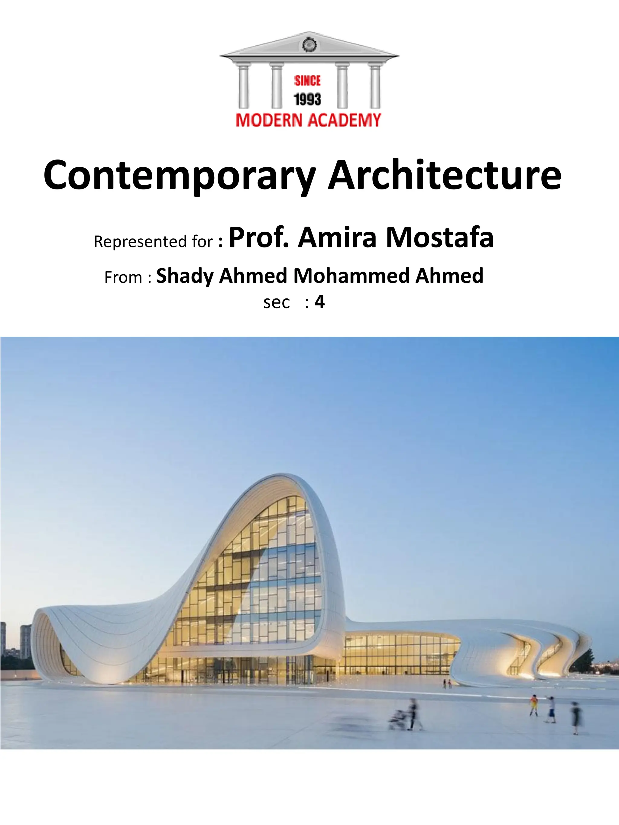 Contemporary Architecture- Architects sight and work | PDF | Indoor ...