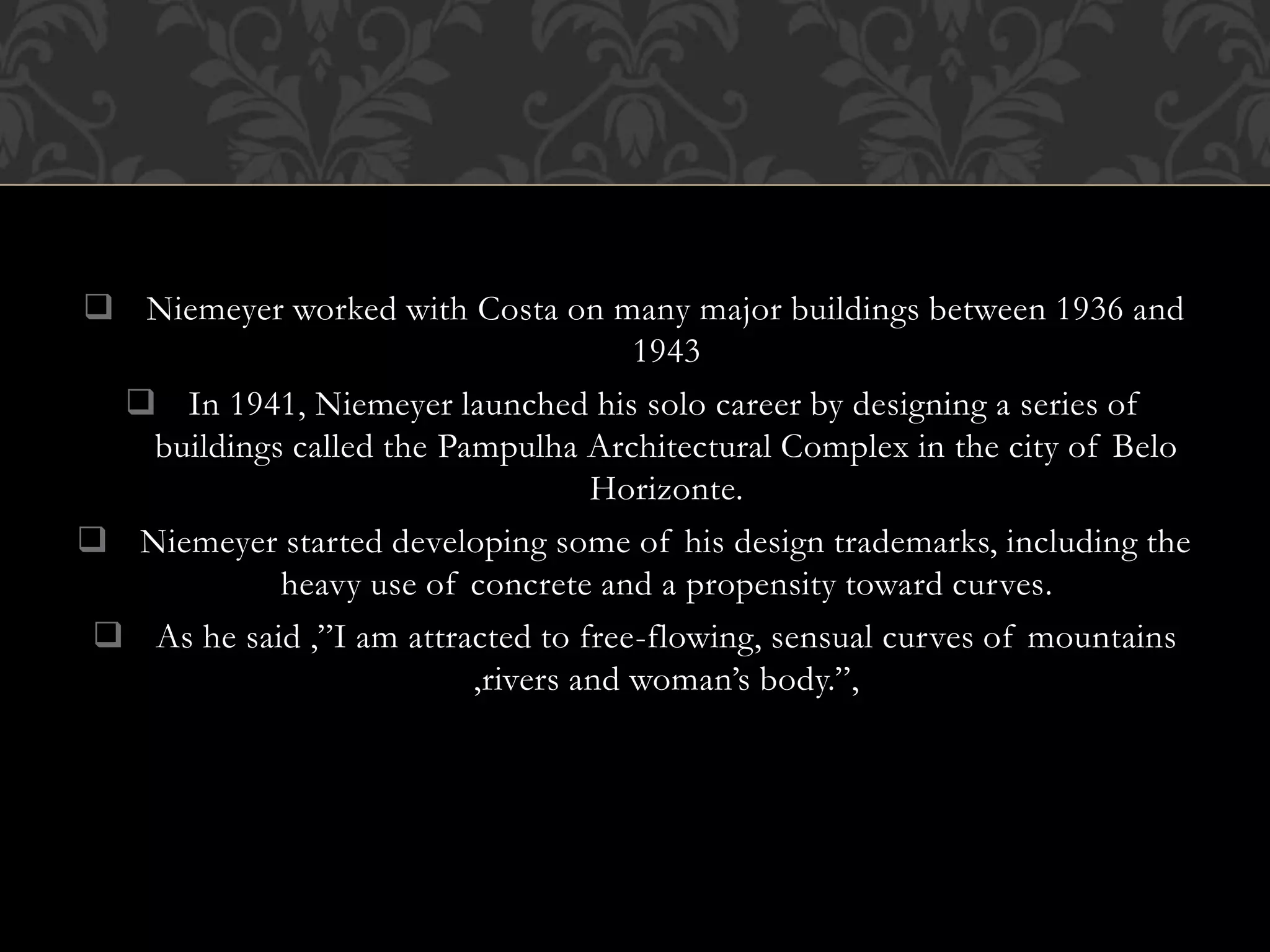 Contemporary architecture- oscar niemeyer | PPTX