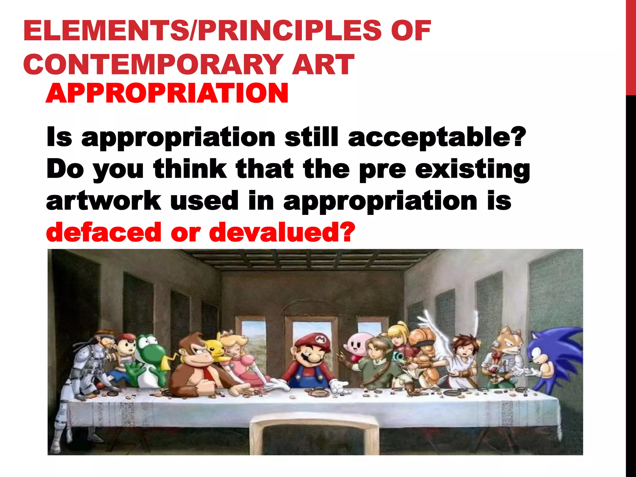 Contemporary Art Elements and Principles | PPTX