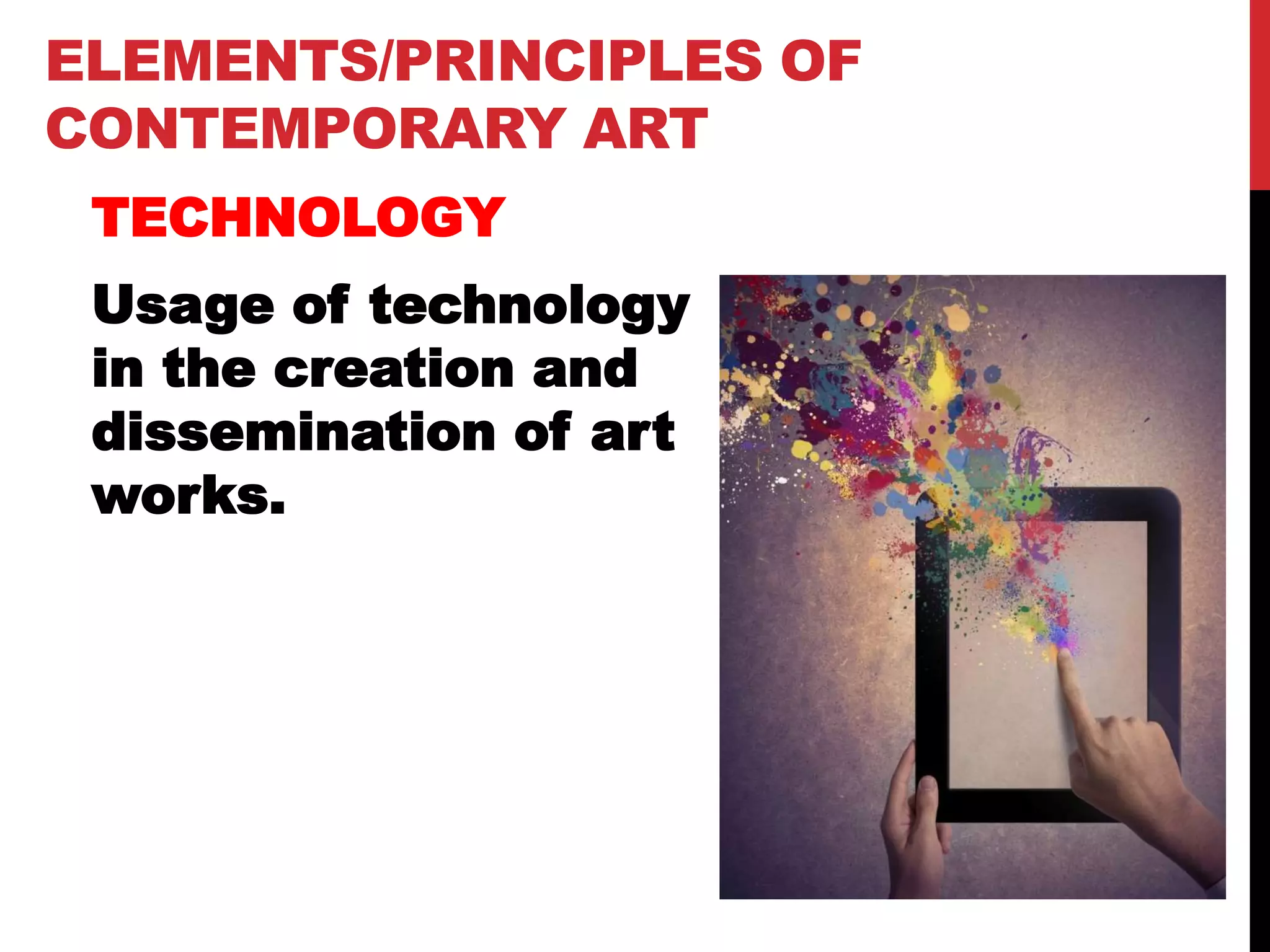 Contemporary Art Elements and Principles | PPTX