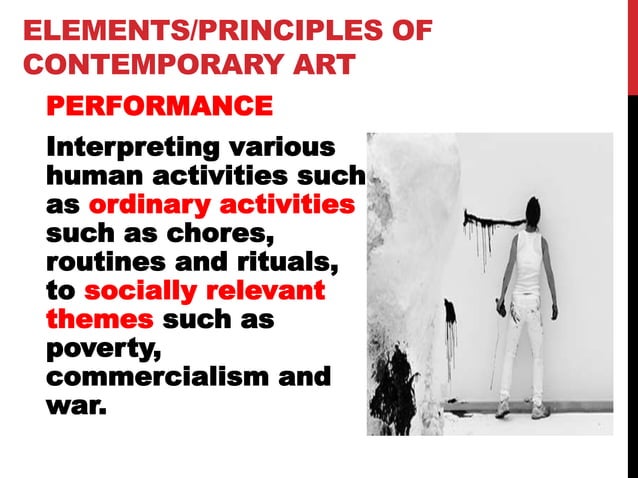 Contemporary Art Elements and Principles | PPTX | Modern Art | Fine Art