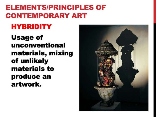 Contemporary Art Elements and Principles | PPTX | Modern Art | Fine Art