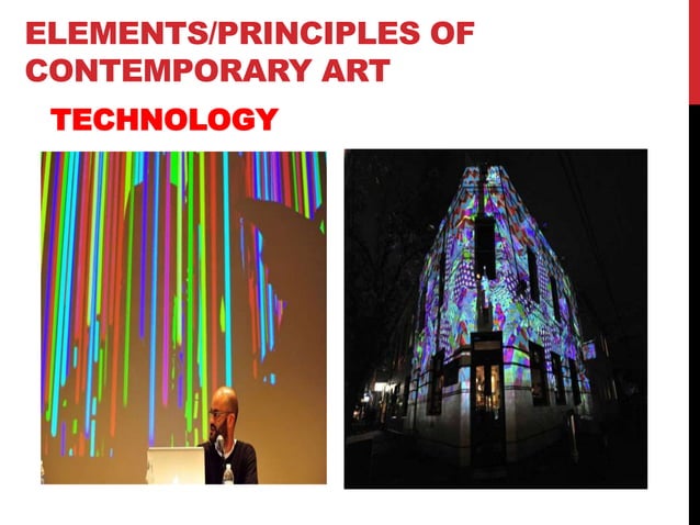Contemporary Art Elements and Principles | PPTX | Modern Art | Fine Art