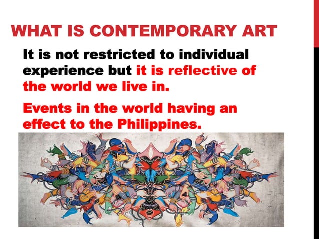 Contemporary Art Elements and Principles | PPTX | Modern Art | Fine Art