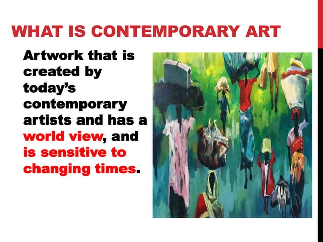 Contemporary Art Elements and Principles | PPTX | Modern Art | Fine Art
