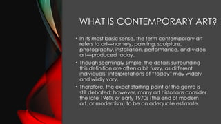 Contemporary Art Art appreciation PPT.pptx
