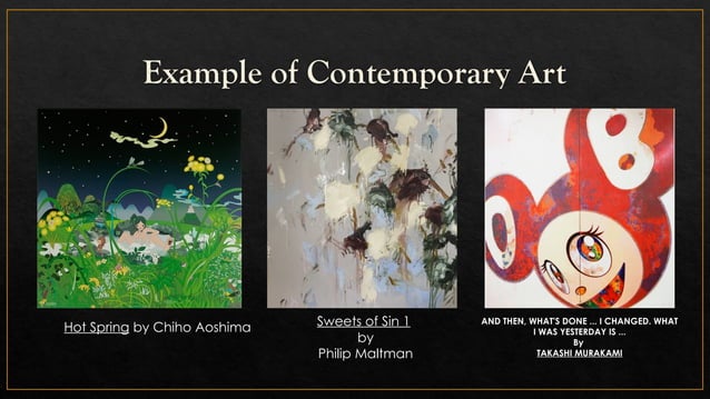 CONTEMPORARY ART IN THE MODERN WORLD LECTURE | PPT