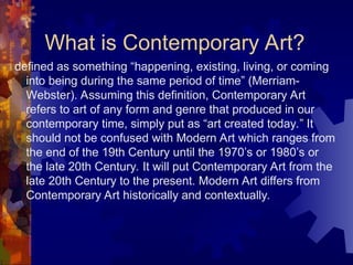contemporary Art.ppt The elements of arts | PPT