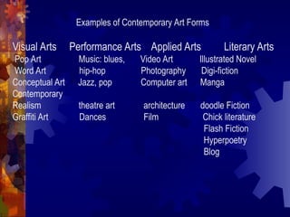 contemporary Art.ppt The elements of arts | PPT