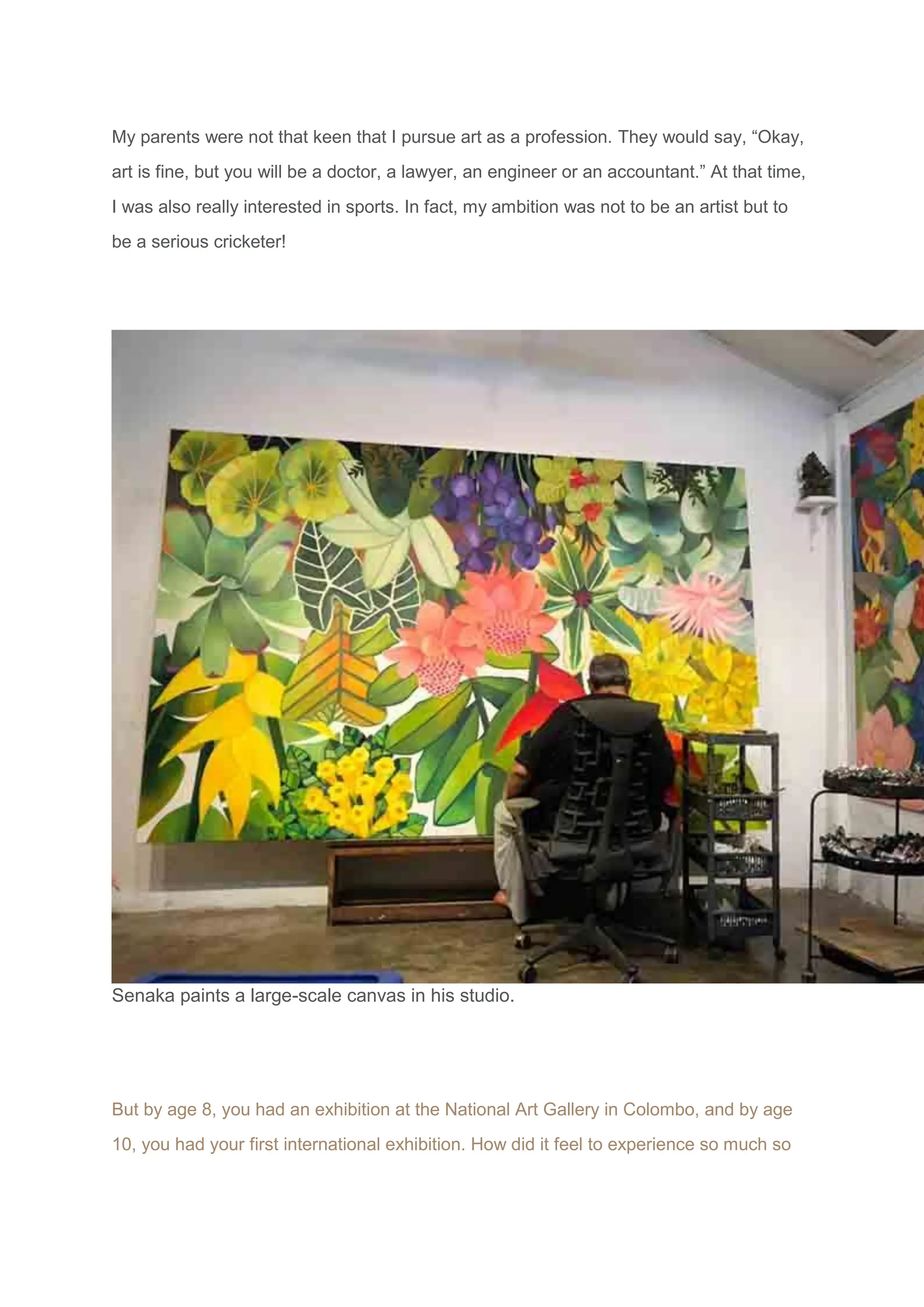 Laasya Art Gallery: Contemporary Artist Senaka Senanayake Talks ...