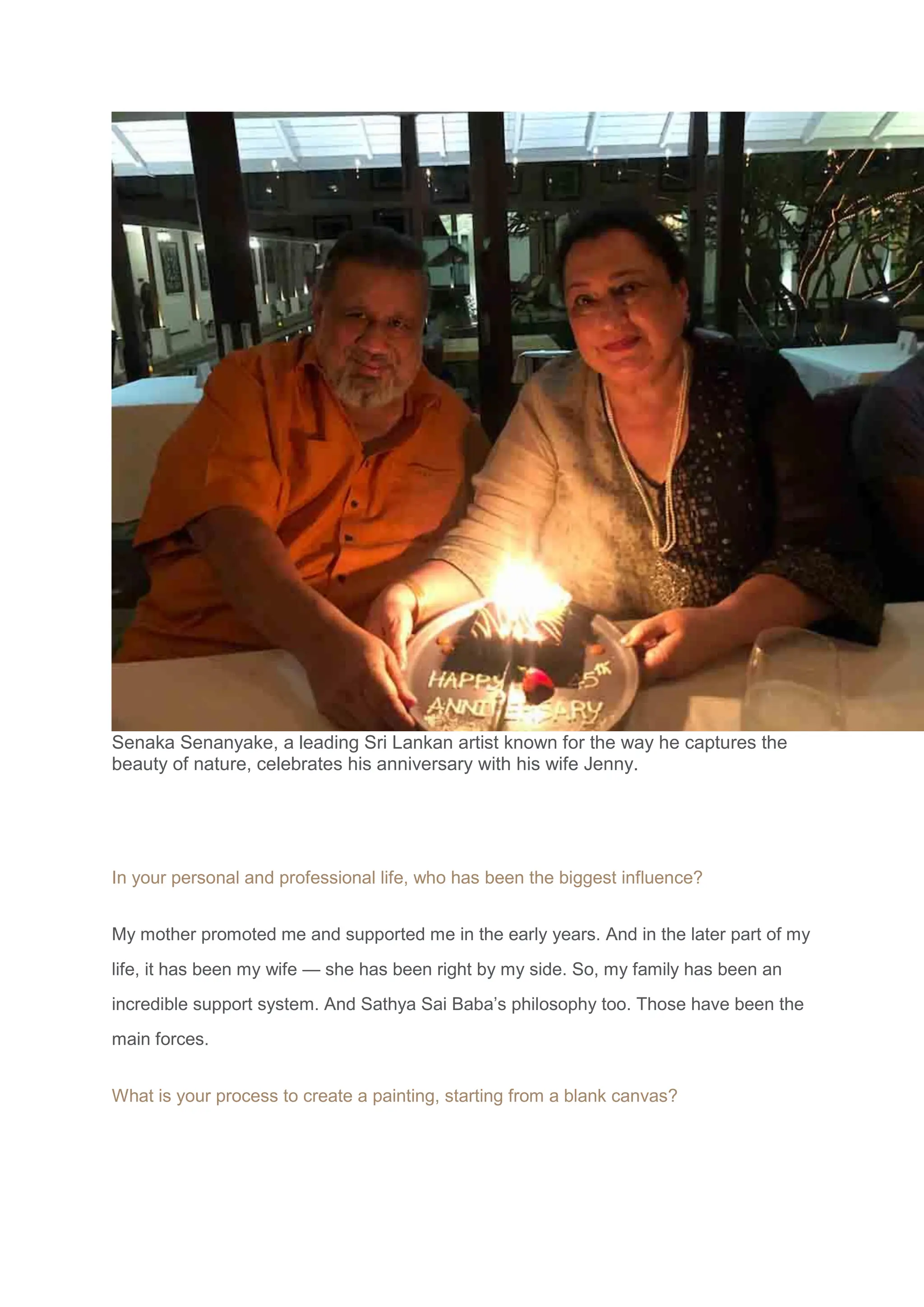 Laasya Art Gallery: Contemporary Artist Senaka Senanayake Talks ...