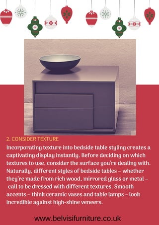 Contemporary bedside tables | PDF | Interior Decorating | Home & Garden