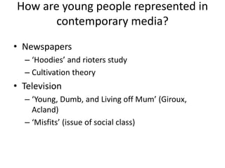 Representation of Youth | PPTX