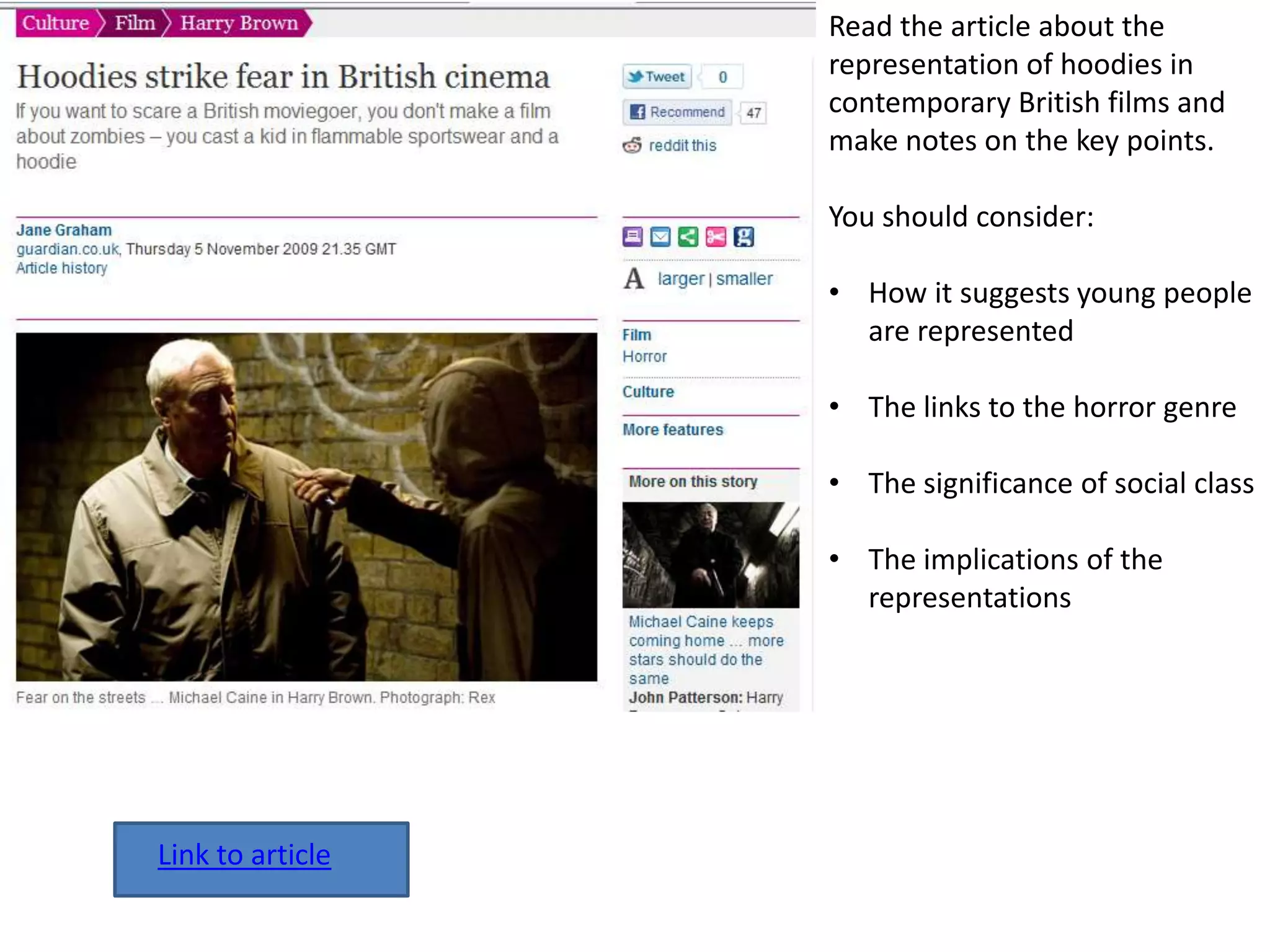 Contemporary british cinema and the representation of youth | PPTX