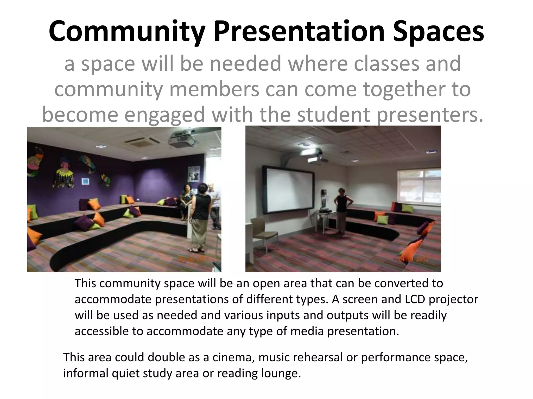 Contemporary college library design concepts presentation | PPT