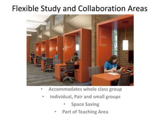 Contemporary college library design concepts presentation | PPT