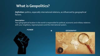 Contemporary conflicts and geopolitics interests | PPTX
