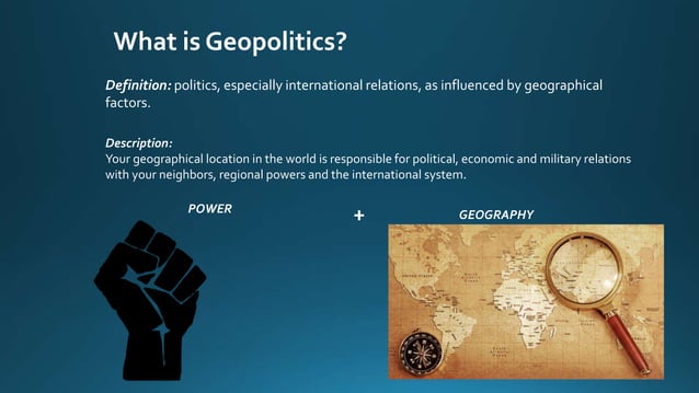 Contemporary conflicts and geopolitics interests | PPTX