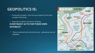 Contemporary conflicts and geopolitics interests | PPTX