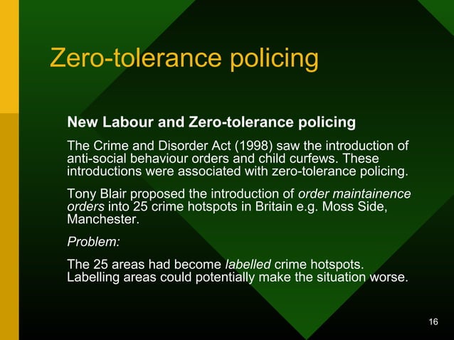 Contemporary crime reduction strategies[1]stu | PPT | Crime & Harmful ...