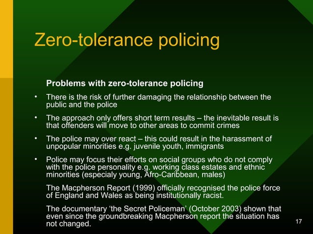 Contemporary crime reduction strategies[1]stu | PPT | Crime & Harmful ...